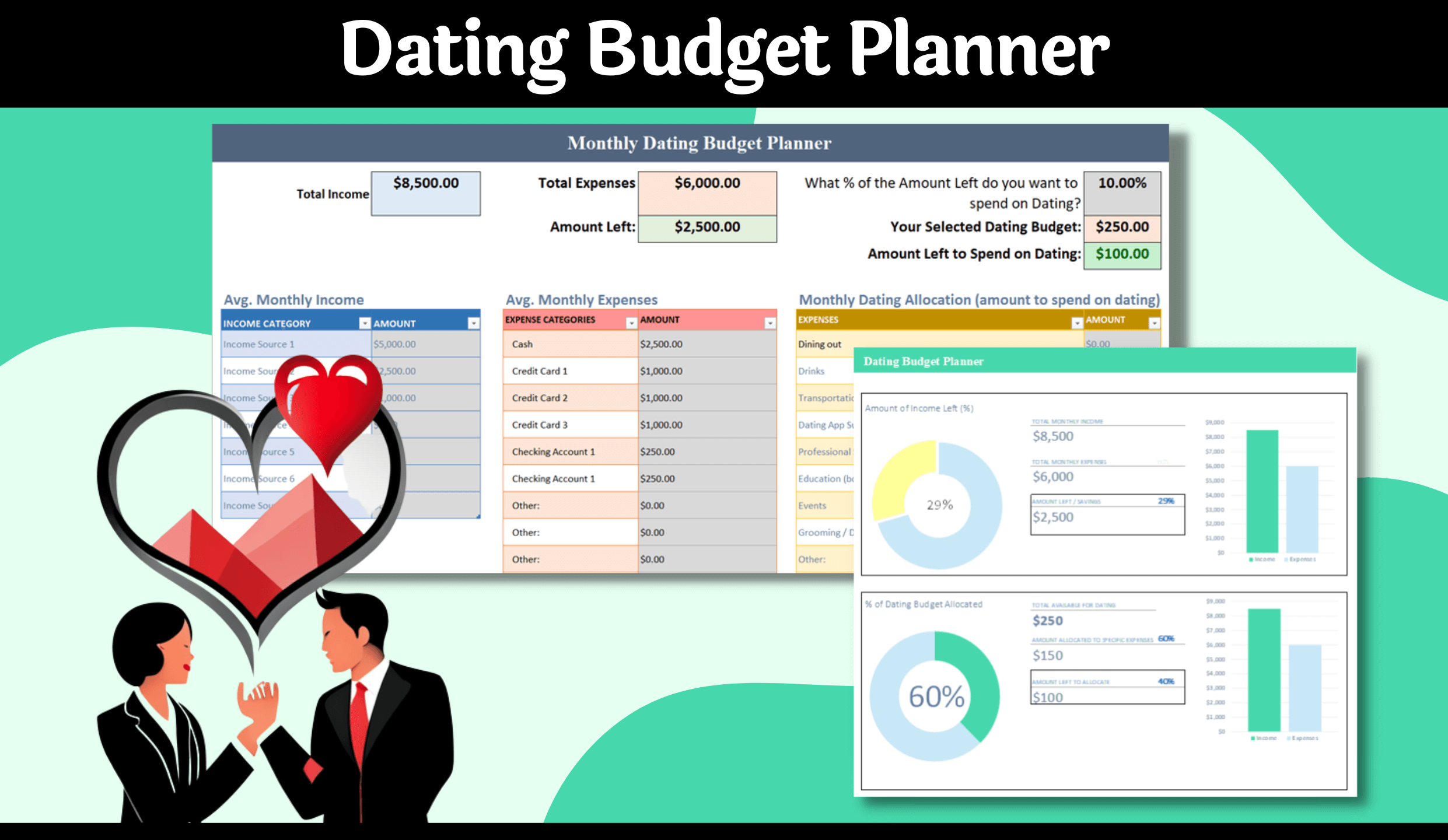 Dating Budget Planner Template